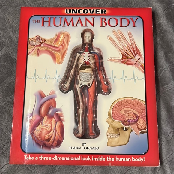 human body book | Other | Uncover The Human Body 3 Dimensional Body Parts Anatomy Book | Poshmark